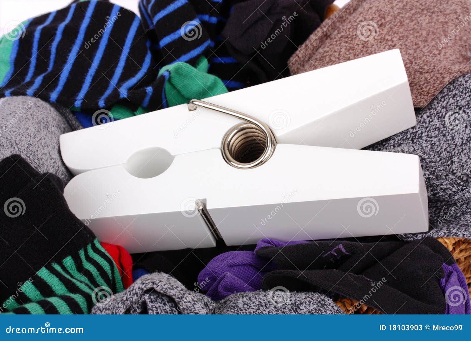 Laundry with Large White Peg Stock Image - Image of garments, laundry ...