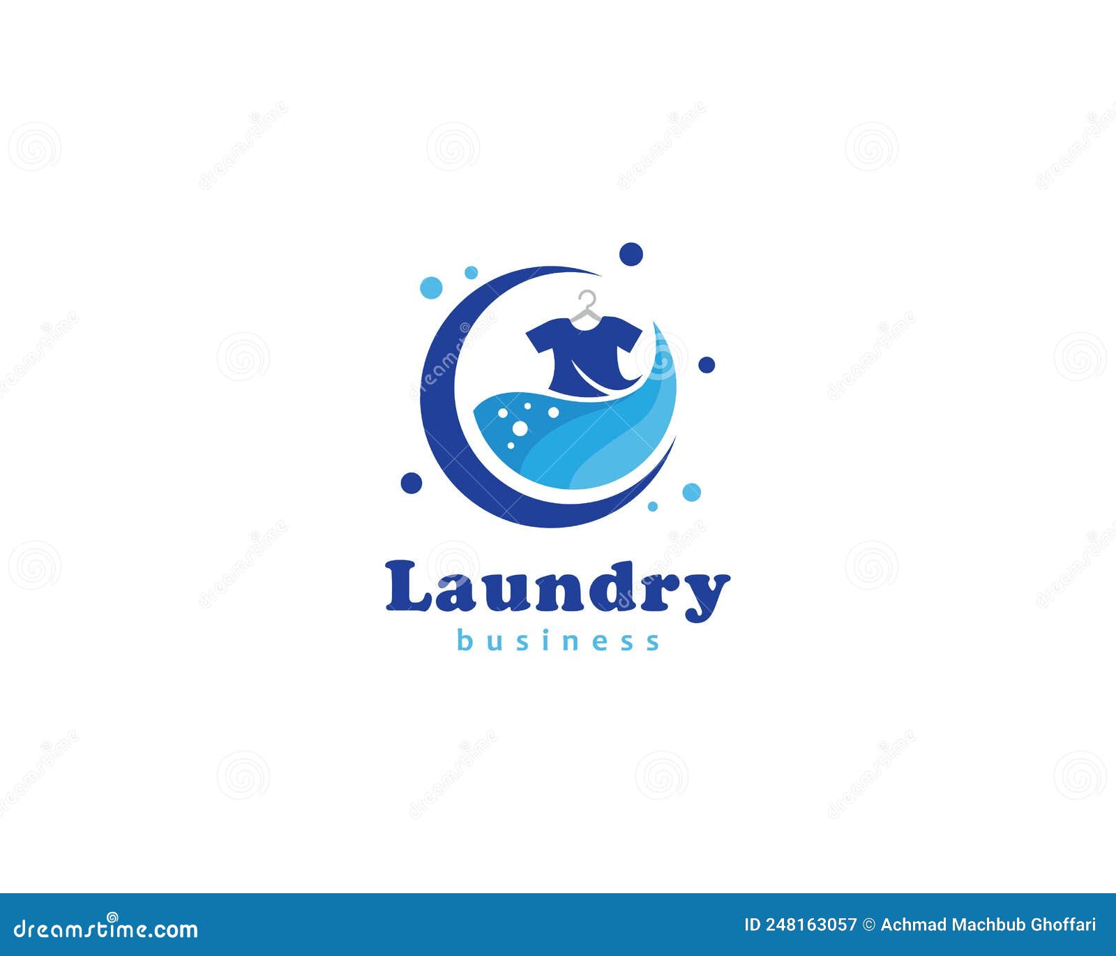 Laundry Logo Creative Design Template Clothes Logo Creative Stock ...
