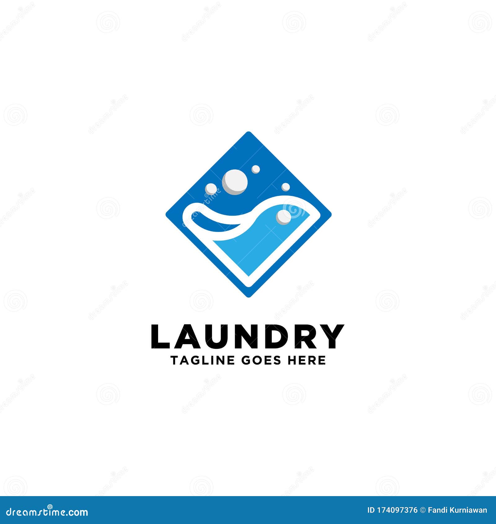 Laundry Logo Design Inspiration. Vector Illustration Stock Vector ...