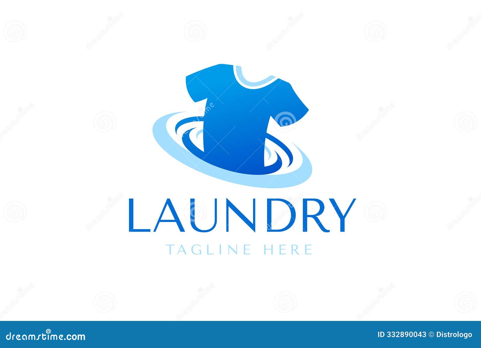 Laundry Logo Design Template. Fast and Clean Laundry Service Logo Stock ...
