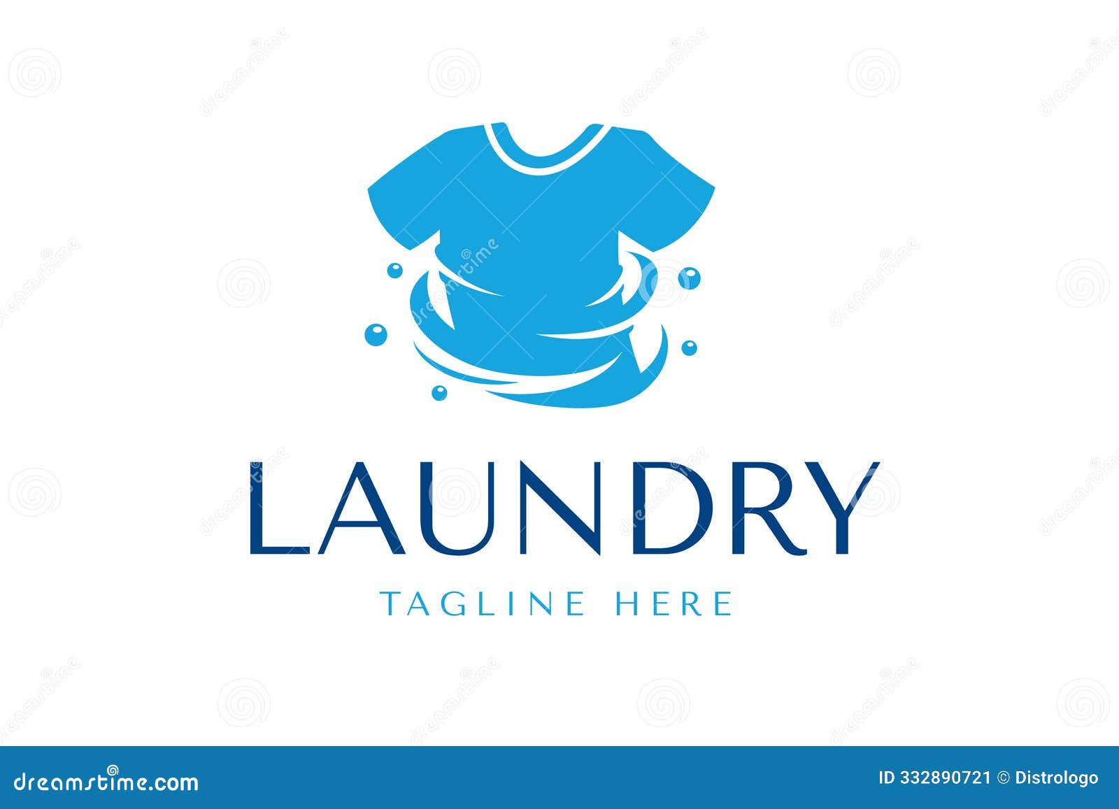 Laundry Logo Design Template. Fast and Clean Laundry Service Logo Stock ...