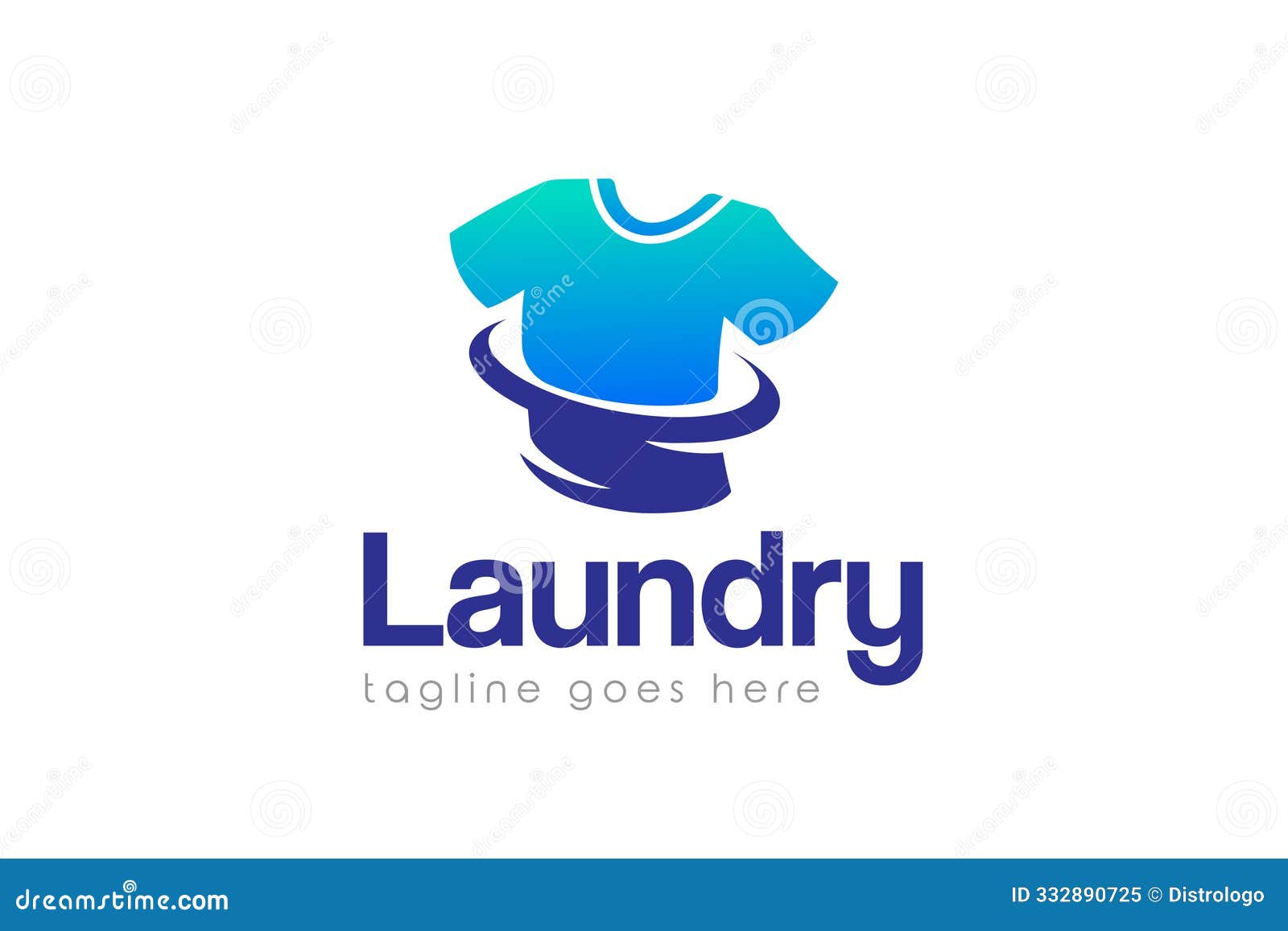 Laundry Logo Design Template. Fast and Clean Laundry Service Logo Stock ...