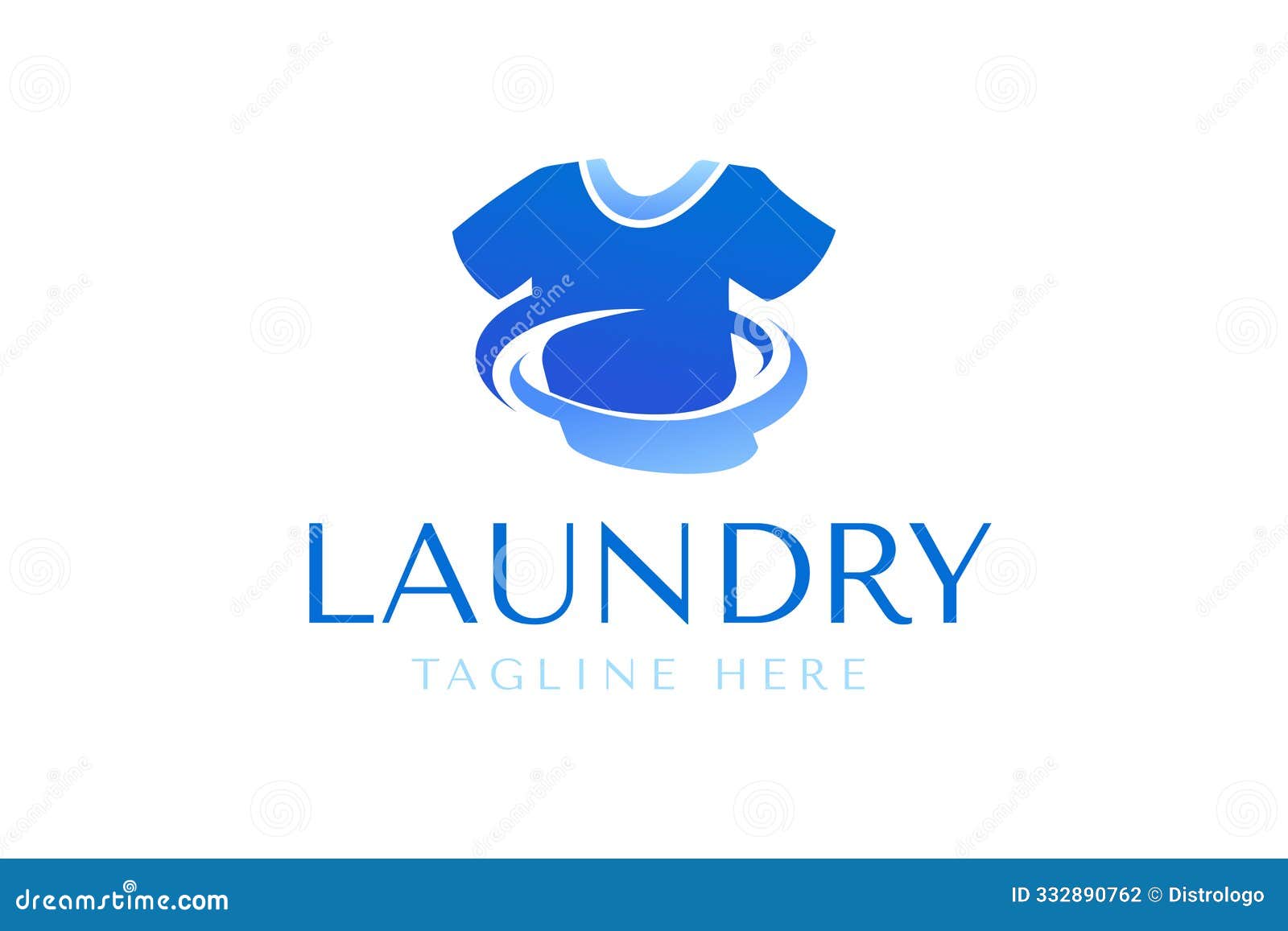 Laundry Logo Design Template. Fast and Clean Laundry Service Logo Stock ...