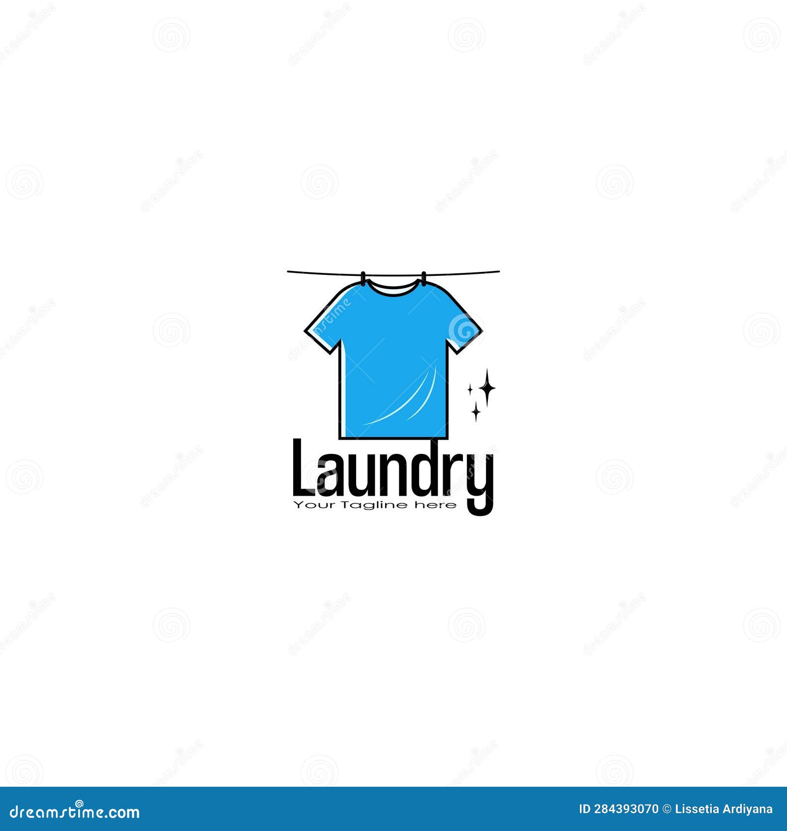 Laundry Logo Design Vector Graphics Stock Vector - Illustration of ...