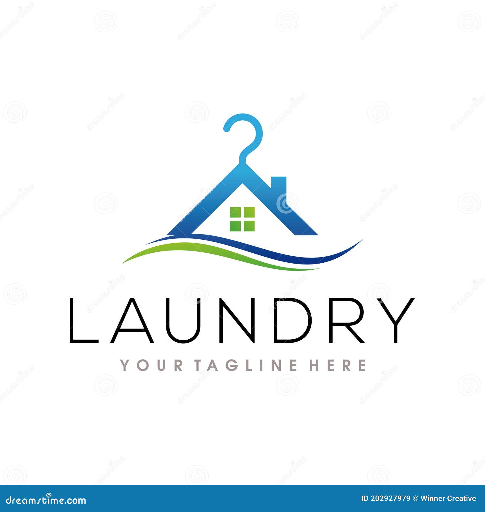 Laundry Logo. Dry Cleaning Logo Vector Template Stock Vector ...