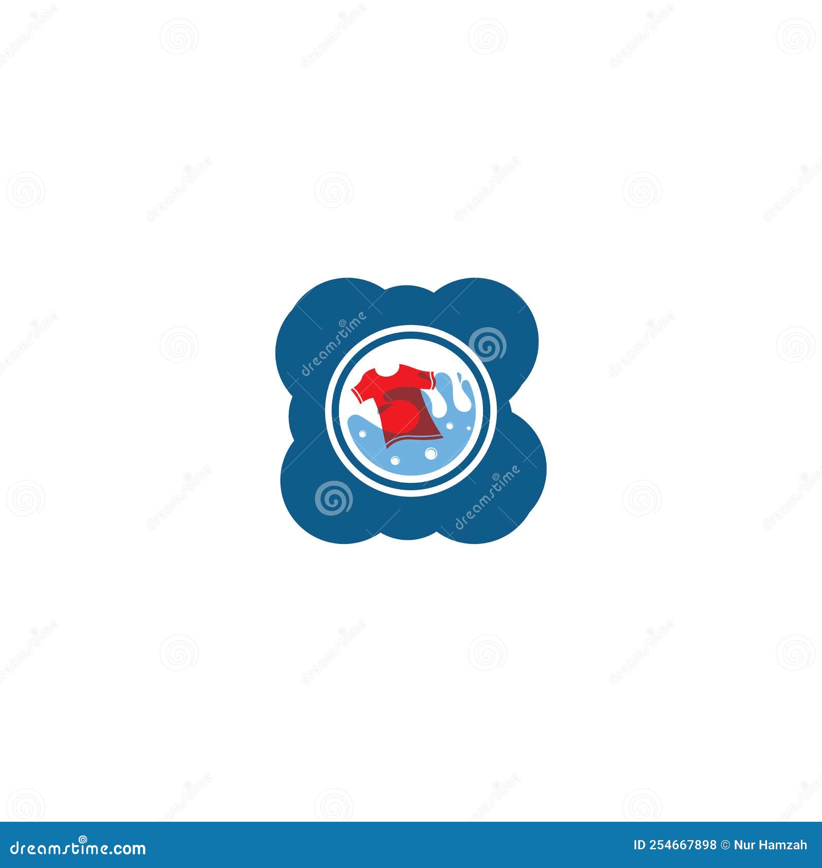 Laundry Logo Icon with Vector Illustration Template Stock Vector ...