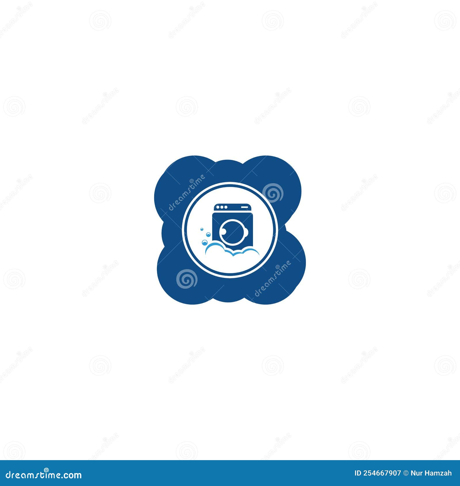 Laundry Logo Icon with Vector Illustration Template Stock Vector ...