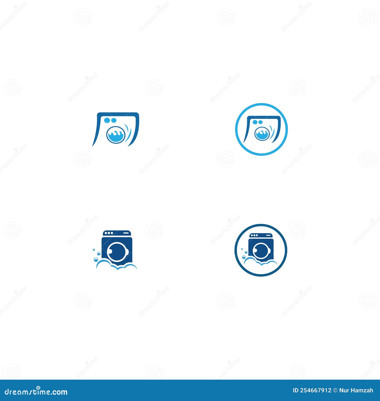 Laundry Logo Icon with Vector Illustration Template Stock Vector ...