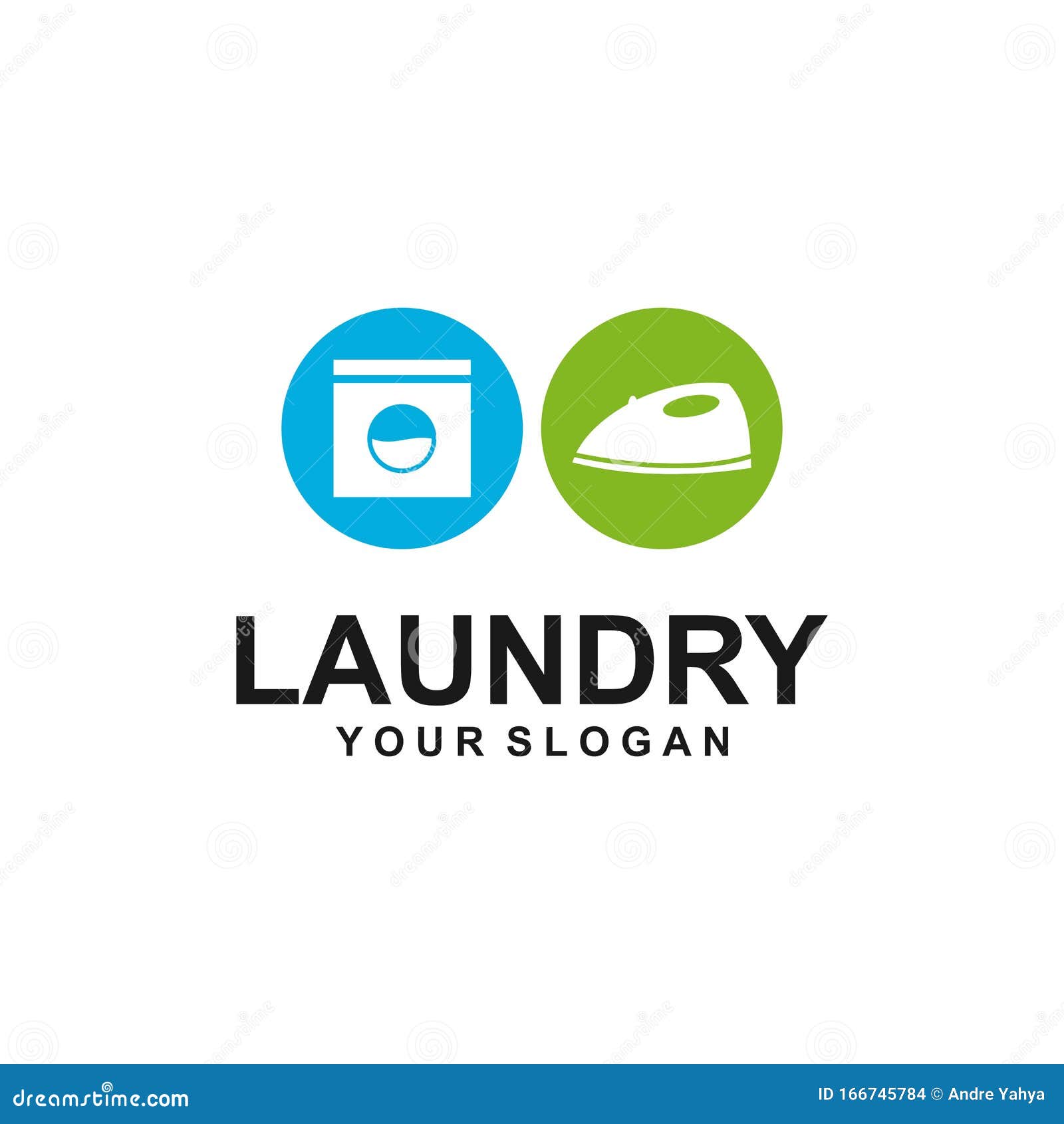 Laundry Logo Template Design Vector Stock Illustration - Illustration ...