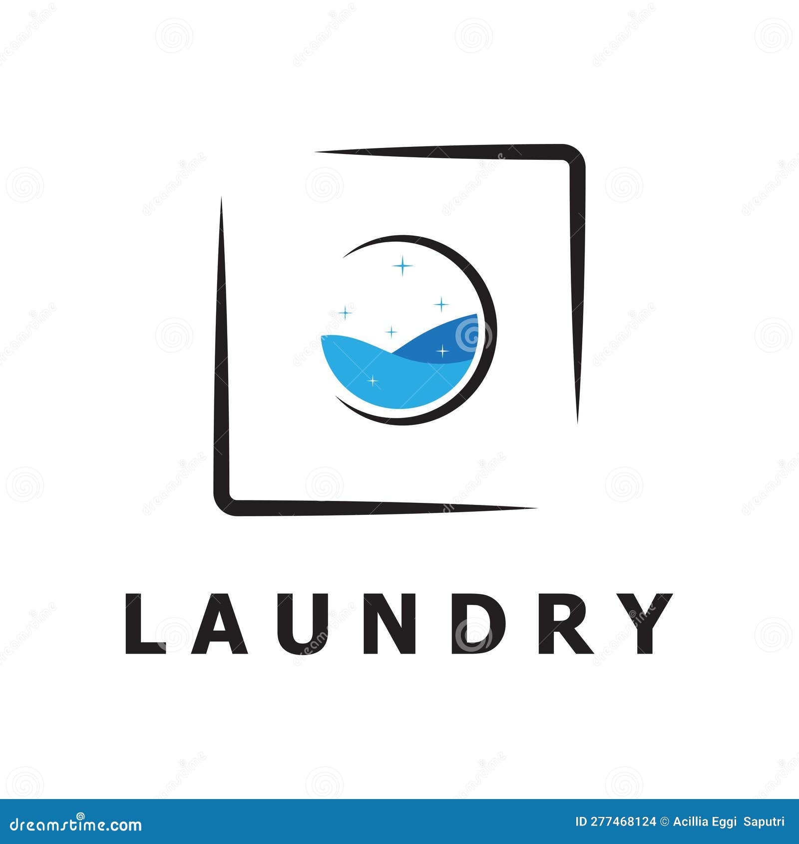 Laundry logo vector stock vector. Illustration of washing - 277468124