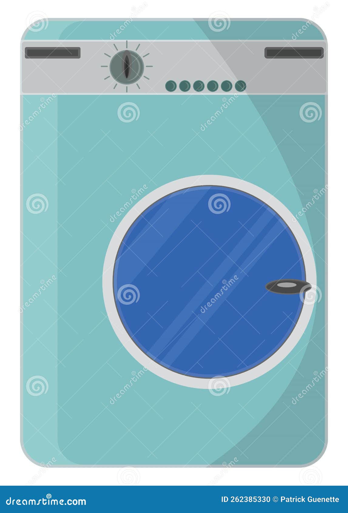 Laundry machine, icon stock vector. Illustration of view - 262385330