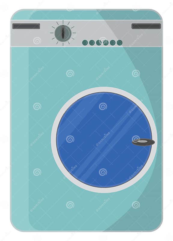 Laundry machine, icon stock vector. Illustration of view - 262385330