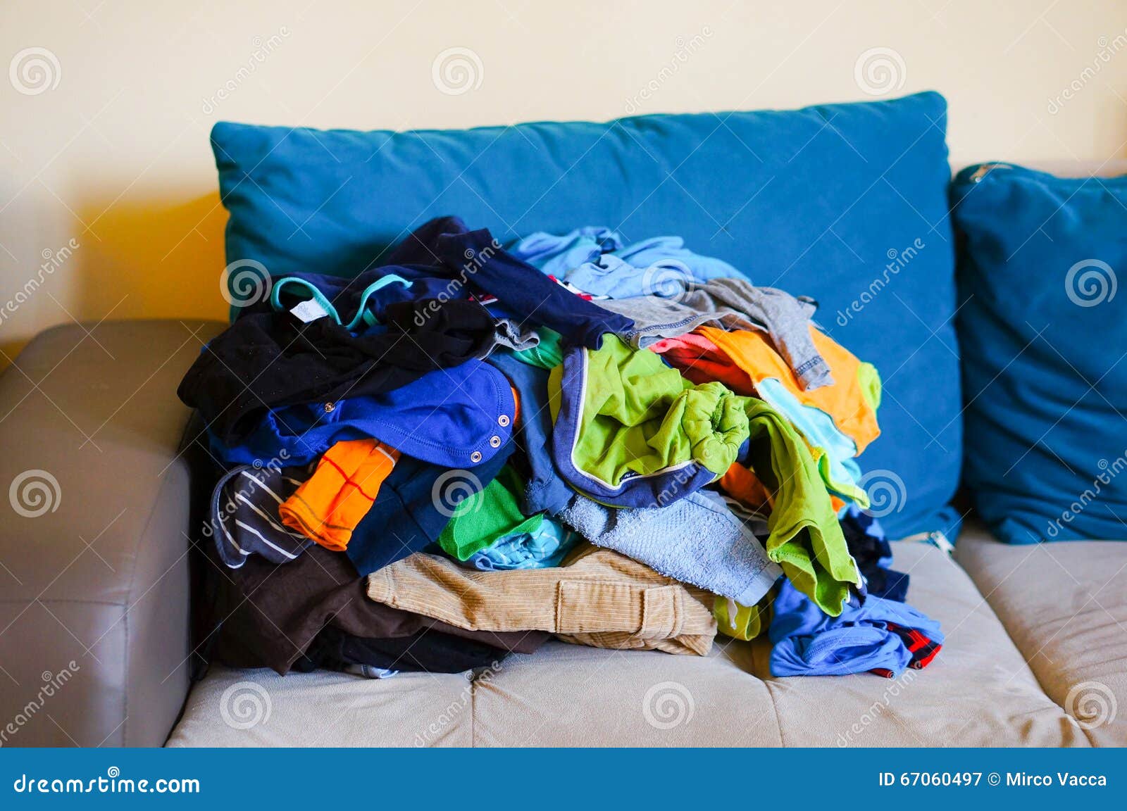 Laundry pile stock image. Image of child, household, clothing - 67060497