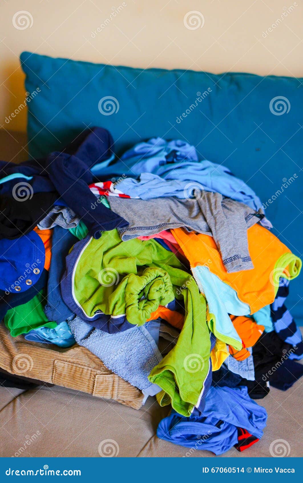 Laundry pile stock photo. Image of pile, child, clean - 67060514
