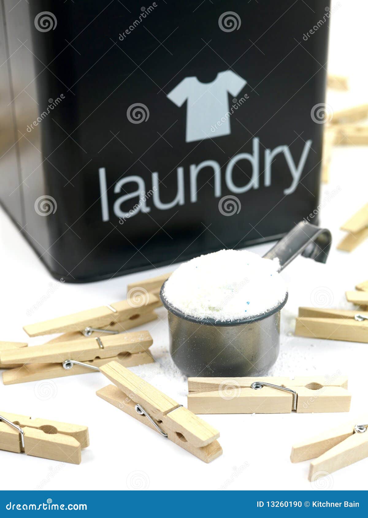 Laundry Powder stock photo. Image of soap, pegs, white - 13260190