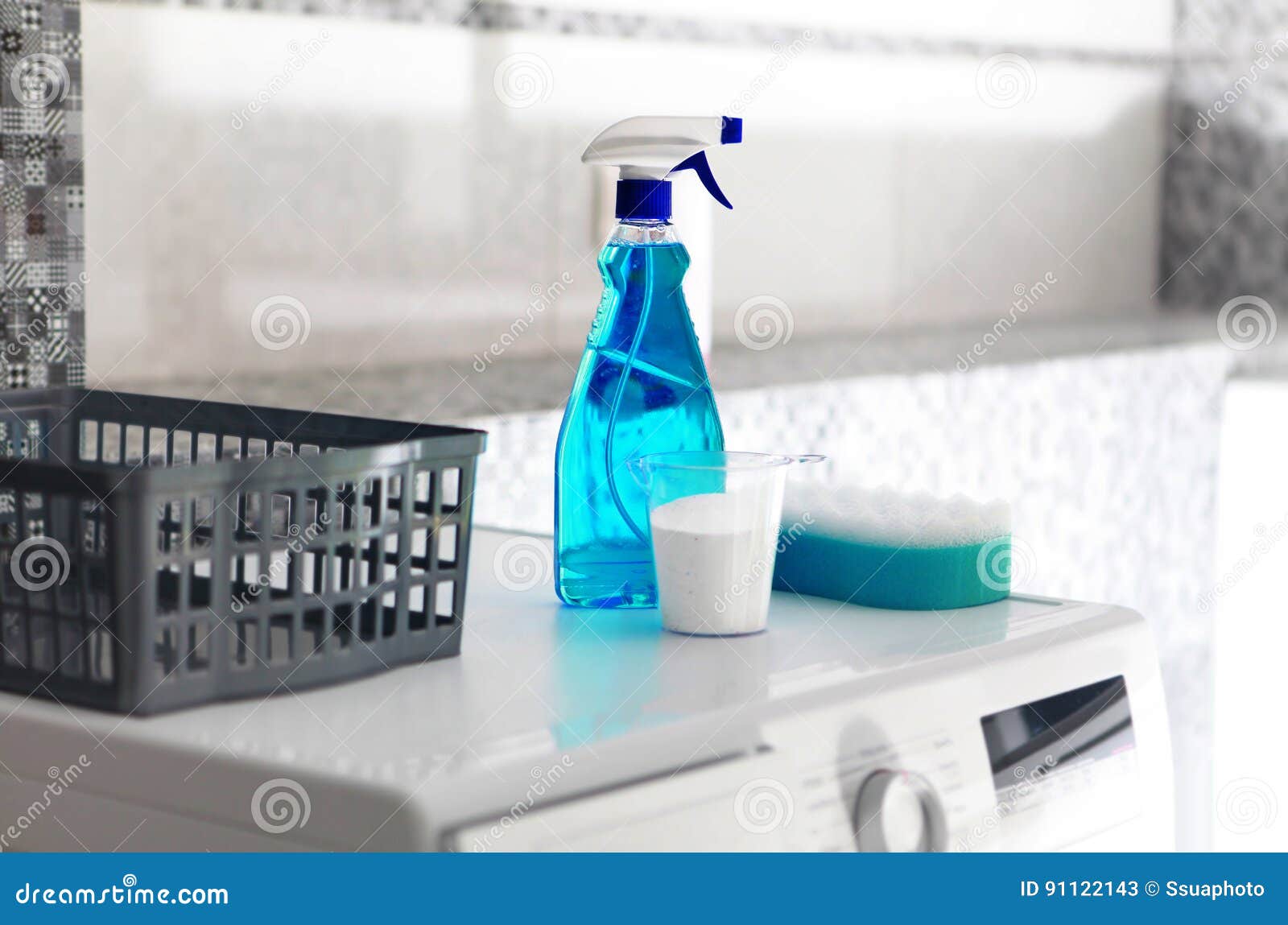 Laundry Powder for House Work Stock Image - Image of machine ...