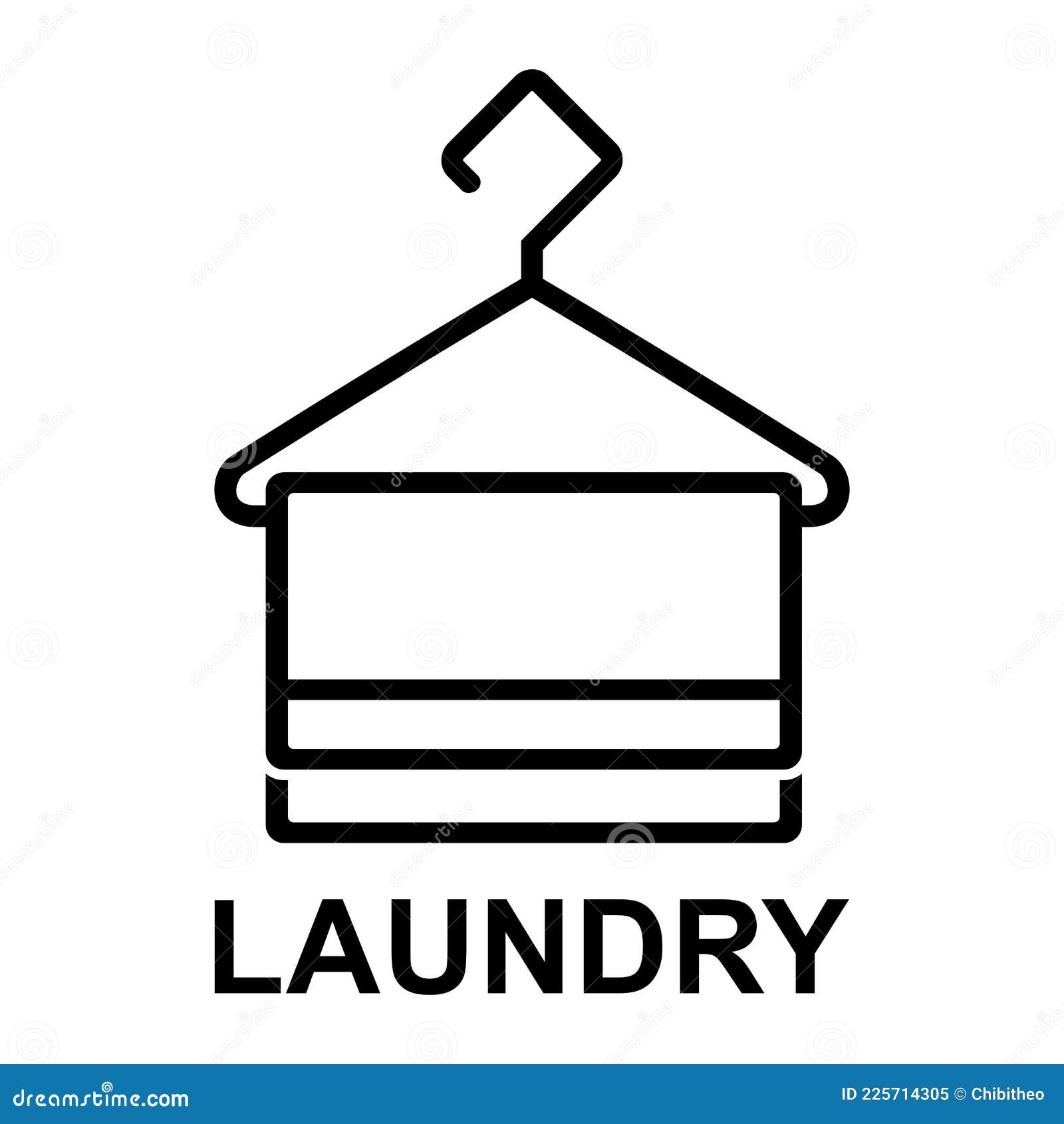 Laundry Service Icon for Web and App Stock Vector - Illustration of ...
