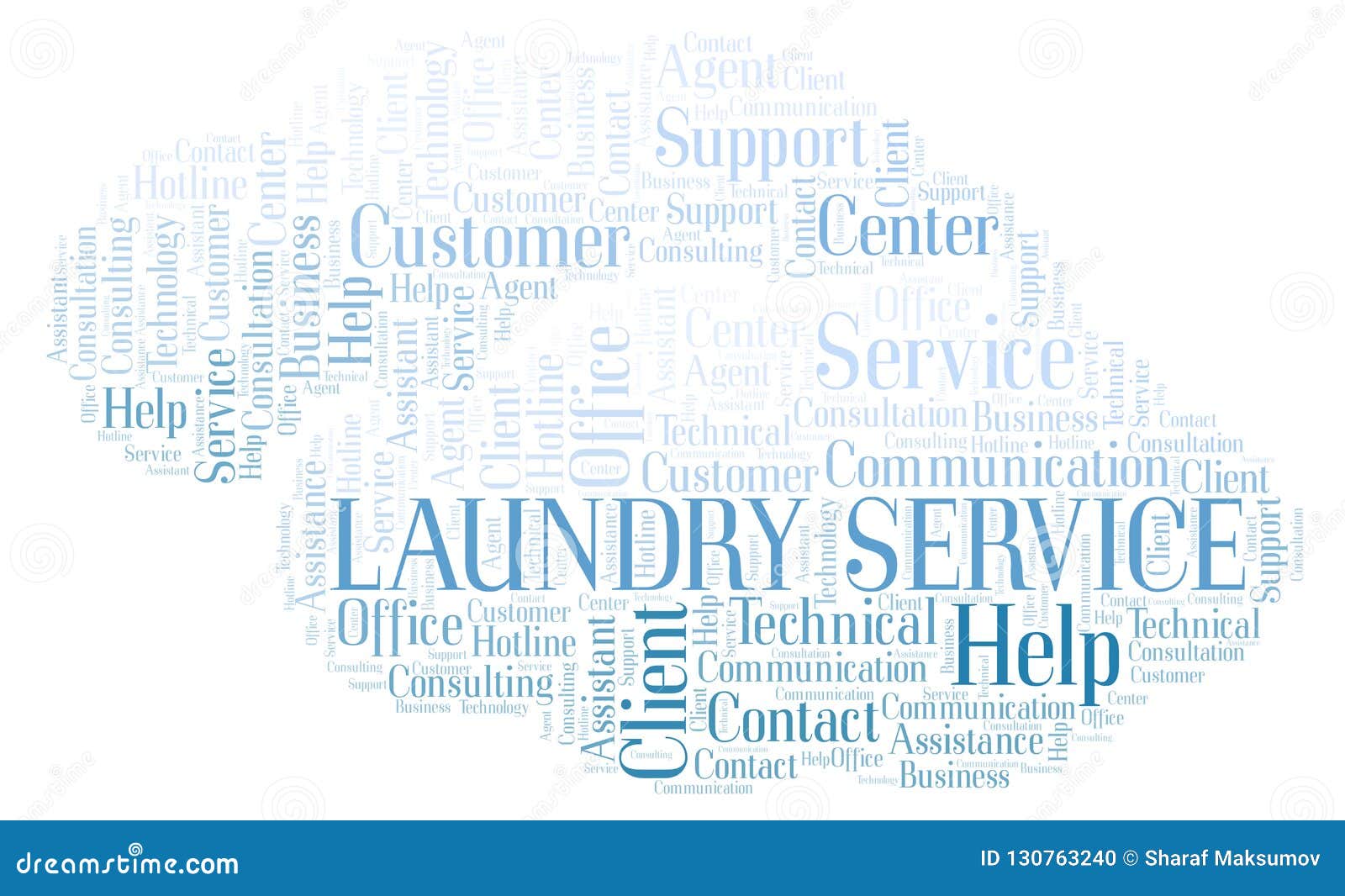 Laundry Service Word Cloud. Stock Illustration - Illustration of fonts ...