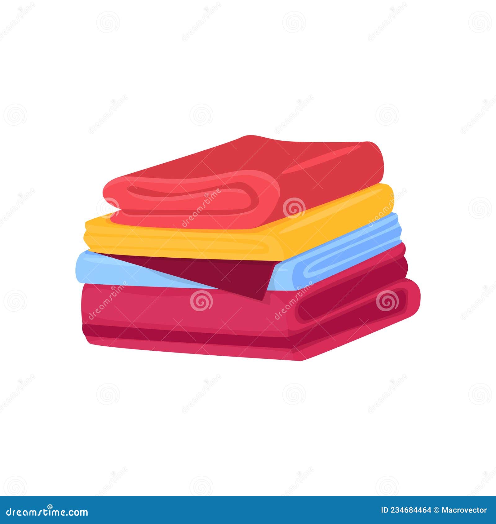 Laundry in Stack Composition Stock Vector - Illustration of soap ...
