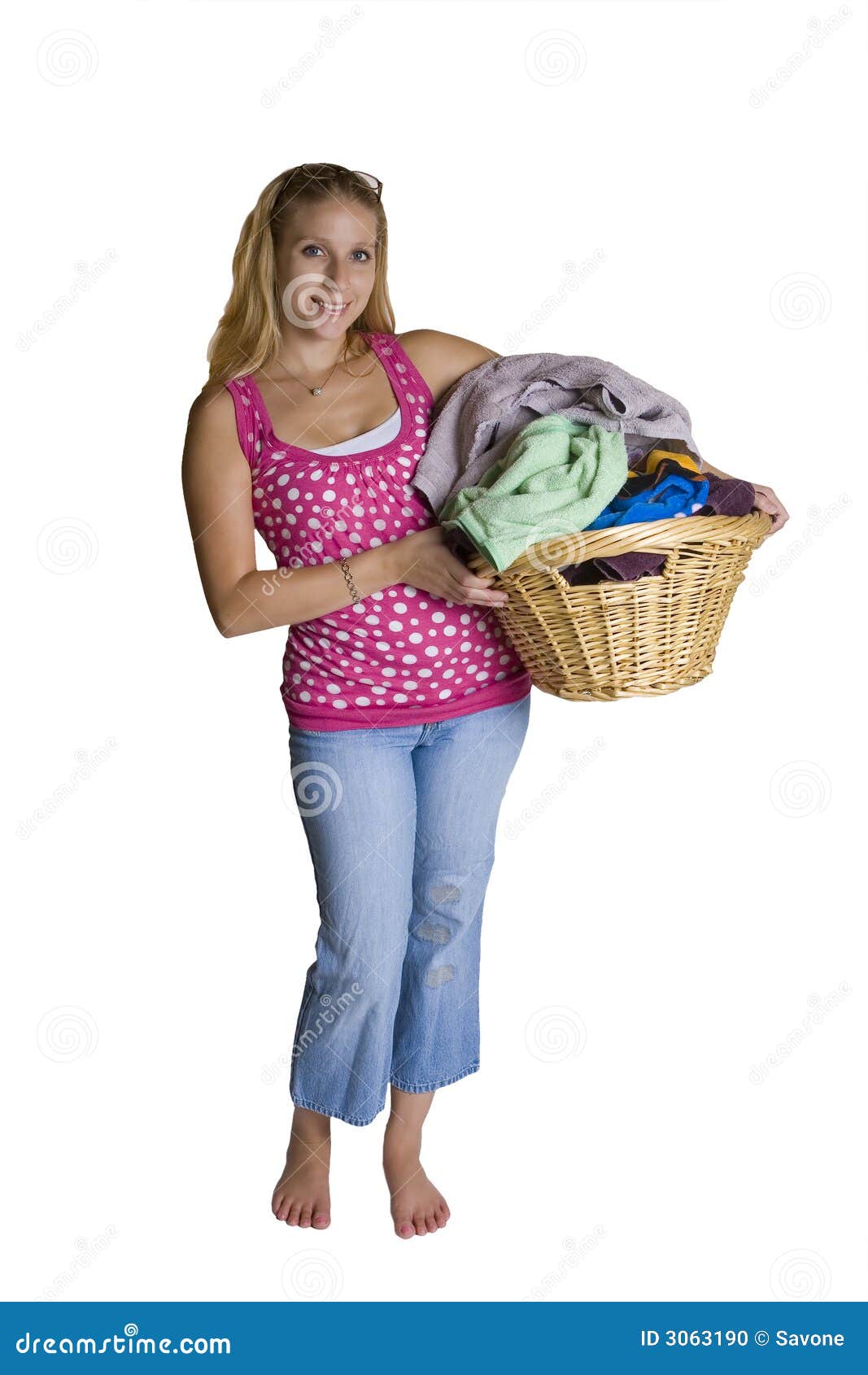 Laundry Time stock photo. Image of labor, dirty, maid - 3063190