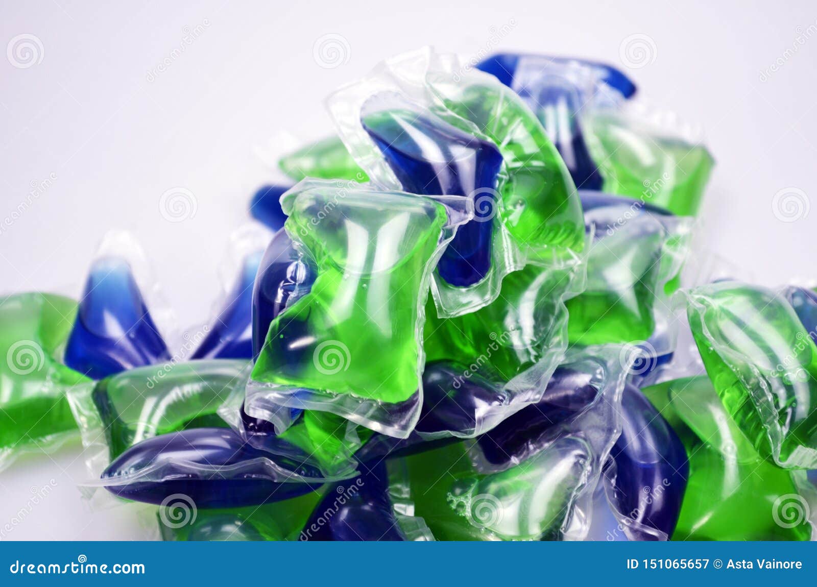 Laundry Washing Detergent Capsules. Stock Image - Image of chemical ...