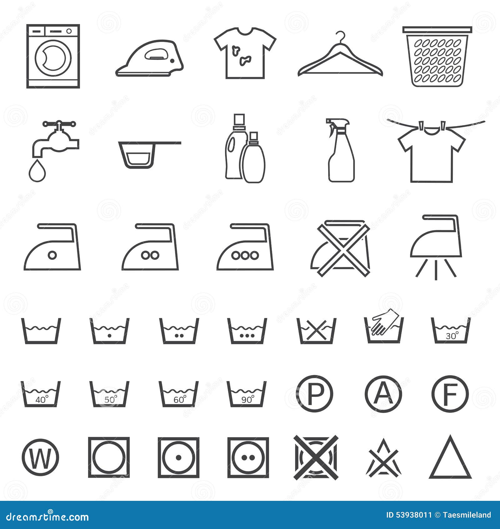 Washing Icon - Expand To Any Size - Change To Any Colour. Perfect Flat ...