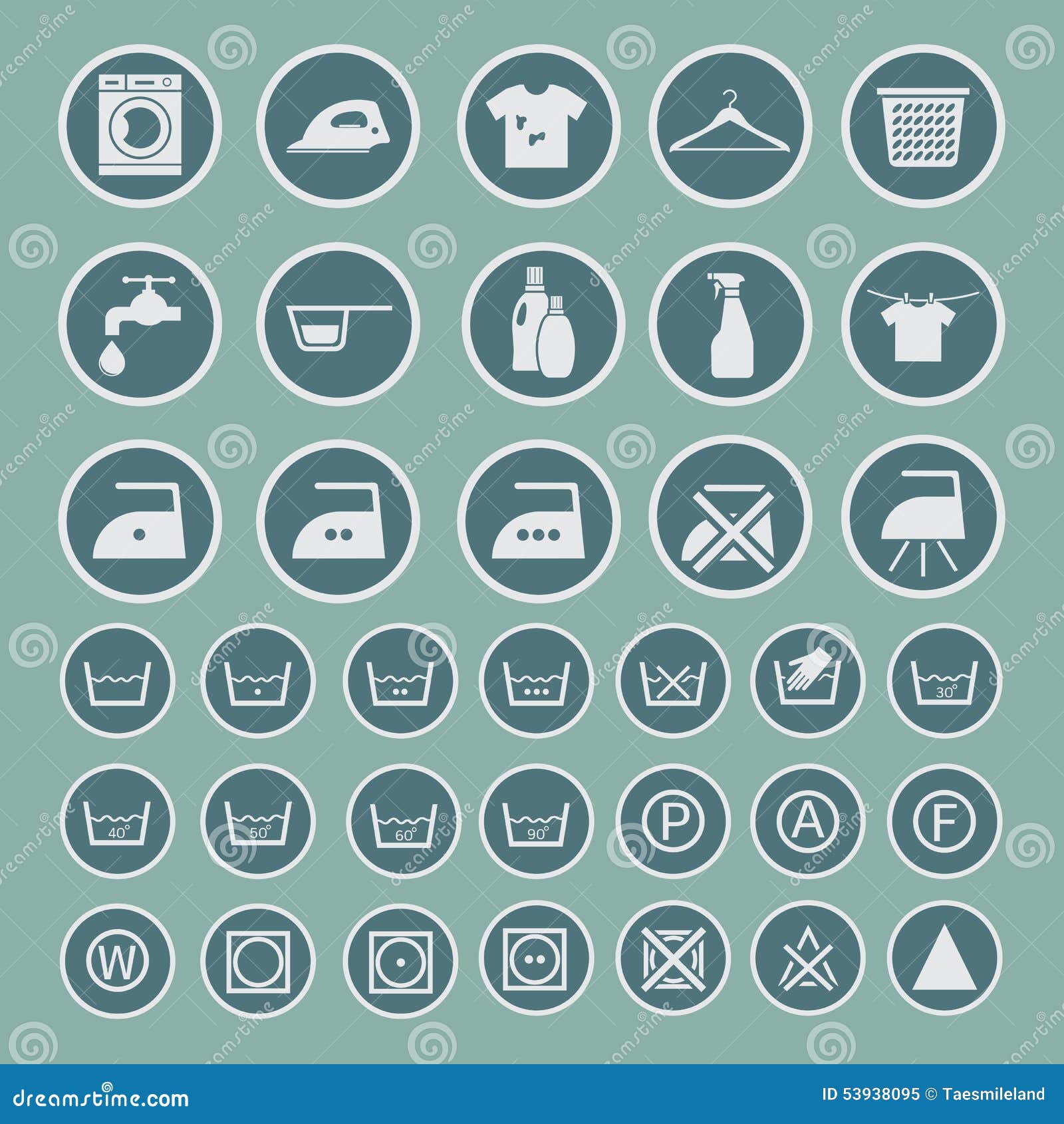 Laundry and washing icon stock vector. Illustration of care - 53938095