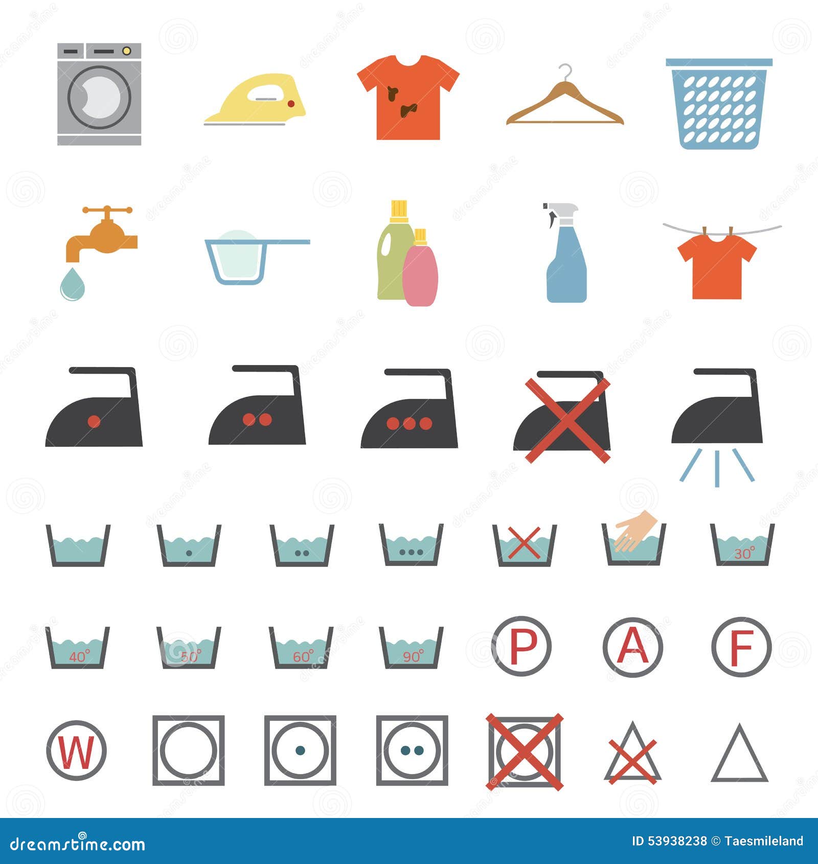 Washing Icon - Expand To Any Size - Change To Any Colour. Perfect Flat ...