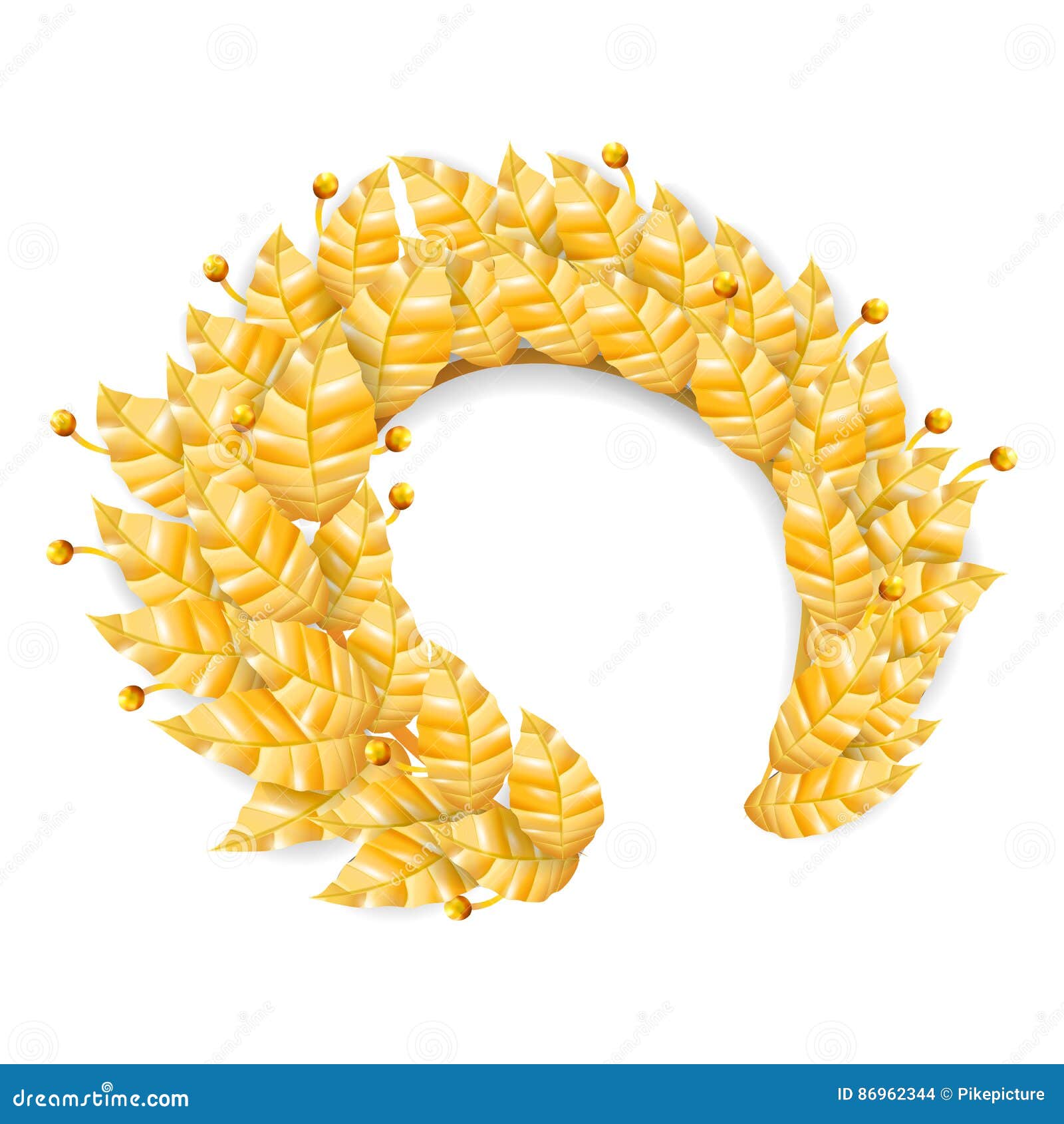 Laurel Crown Griekse Kroon Met Gouden Bladeren Vector Illustratie ... Laurel Crown Griekse Kroon Met Gouden Bladeren Vector Illustratie ...