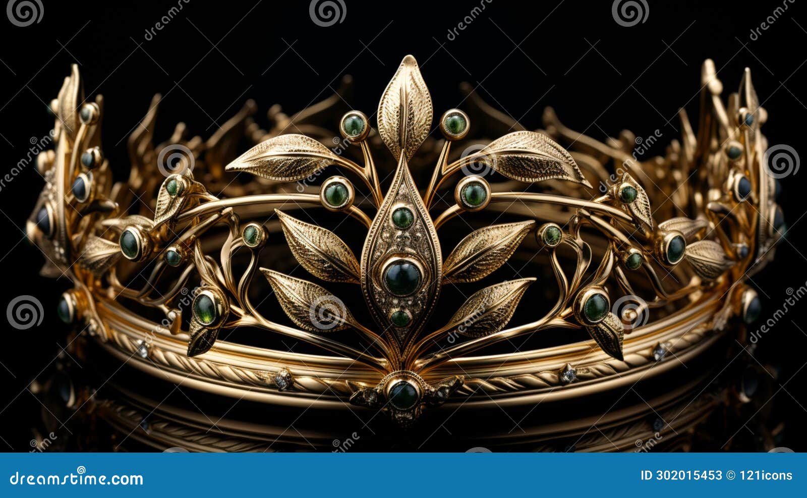 A Laurel Crown Isolated Background Stock Illustration - Illustration of ...