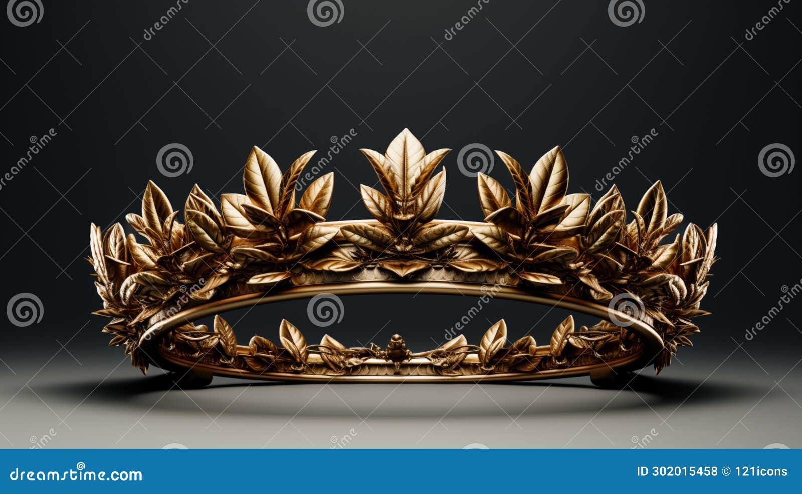 A Laurel Crown Isolated Background Stock Illustration - Illustration of ...