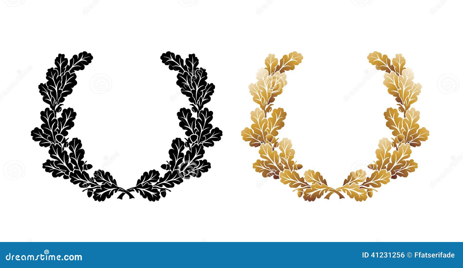 Abstract Laurel Wreath. Outline. Silhouette Vector Illustration ...
