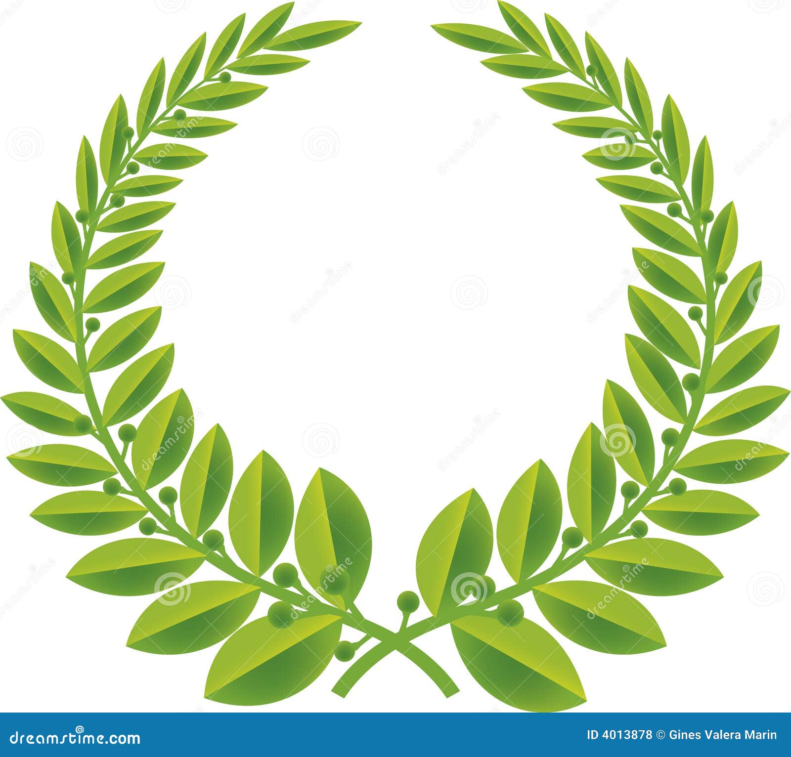 Laurel Wreath Green (vector) Stock Vector - Illustration of sport ...