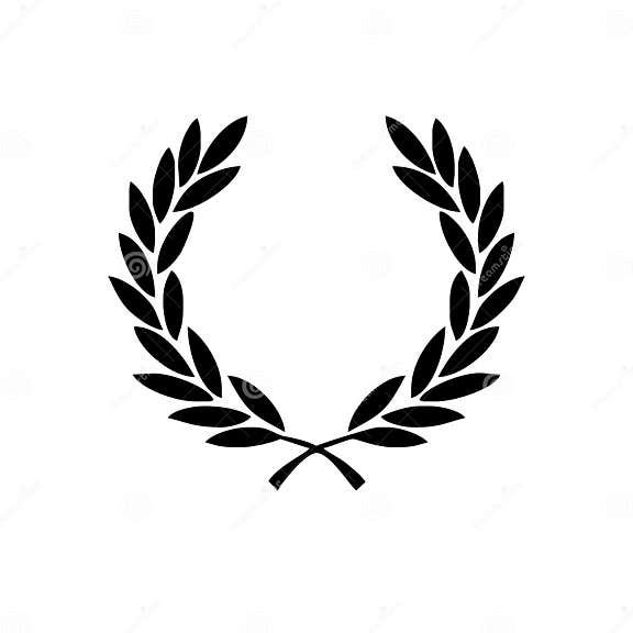 Laurel Wreath Icon. Emblem Made of Laurel Branches Stock Illustration ... Laurel Wreath Icon. Emblem Made of Laurel Branches Stock Illustration ...