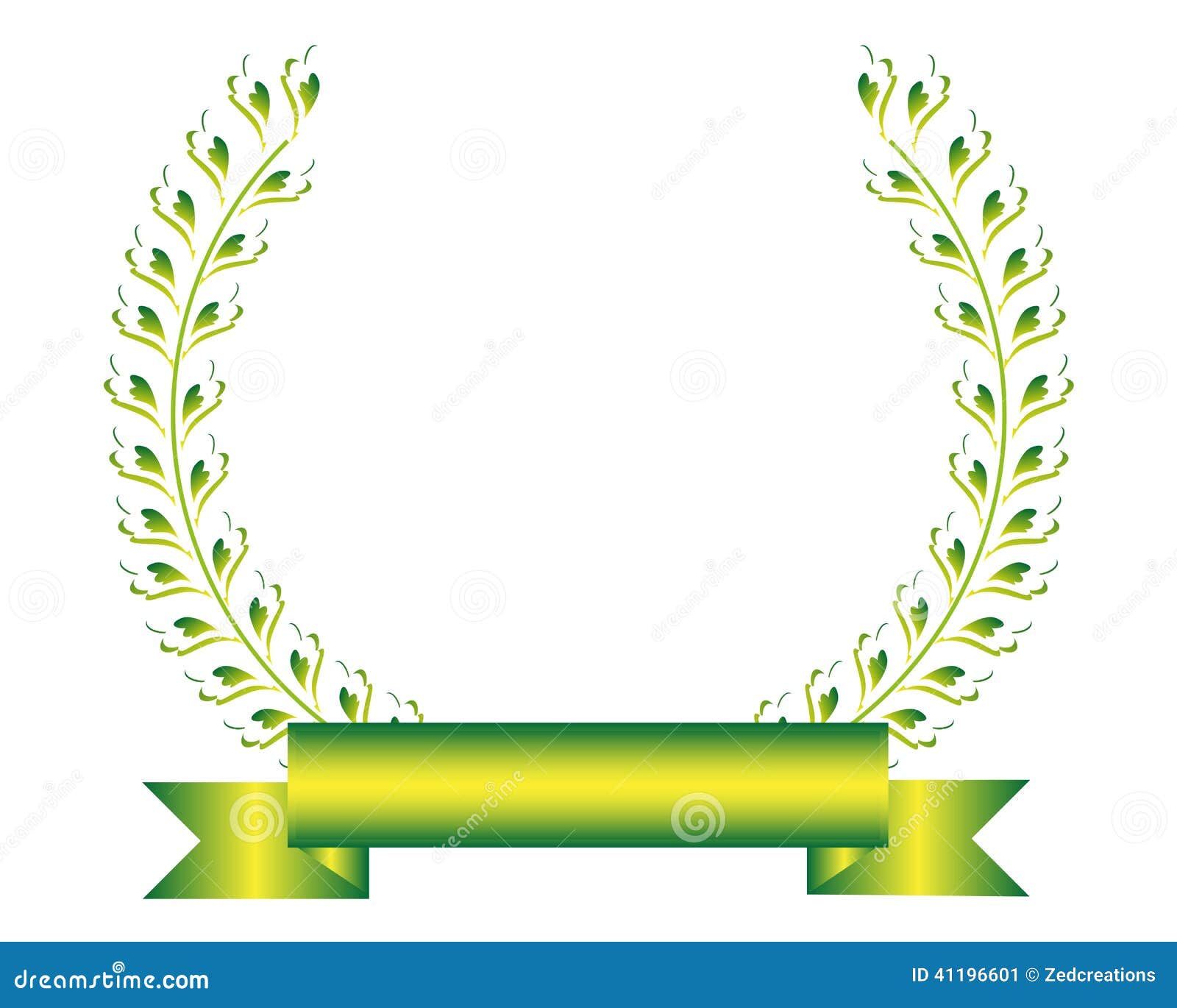 Laurel wreath stock vector. Illustration of shine, icon - 41196601
