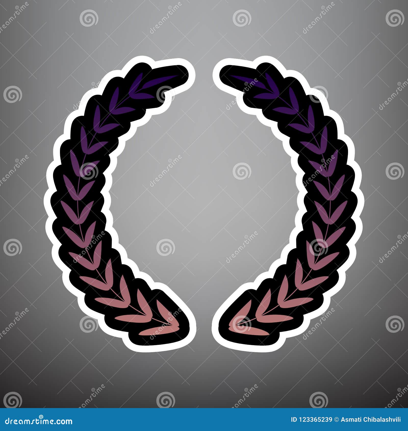 Laurel Wreath sign. Vector stock vector. Illustration of branch - 123365239 Laurel Wreath sign. Vector stock vector. Illustration of branch - 123365239