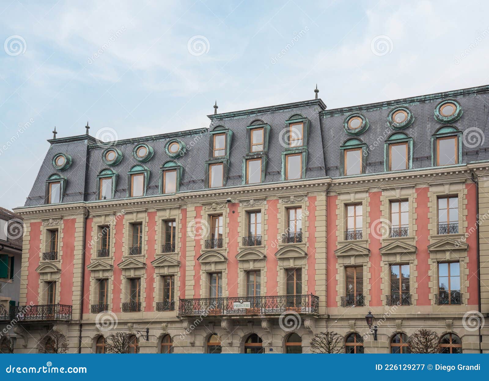 Lausanne District Prefecture Building - Lausanne, Switzerland Editorial ...
