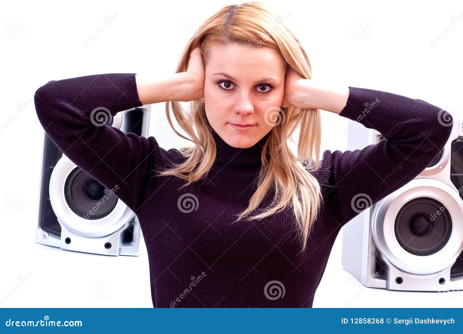 Laute Musik stockfoto. Bild von hintergrund, haar, mode - 12858268