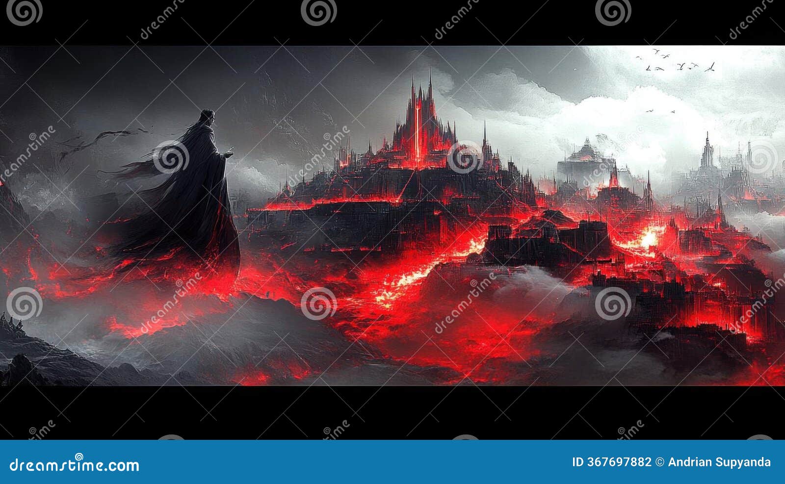 Old Castle On Dark Night Halloween Moon Background Cartoon Vector ...