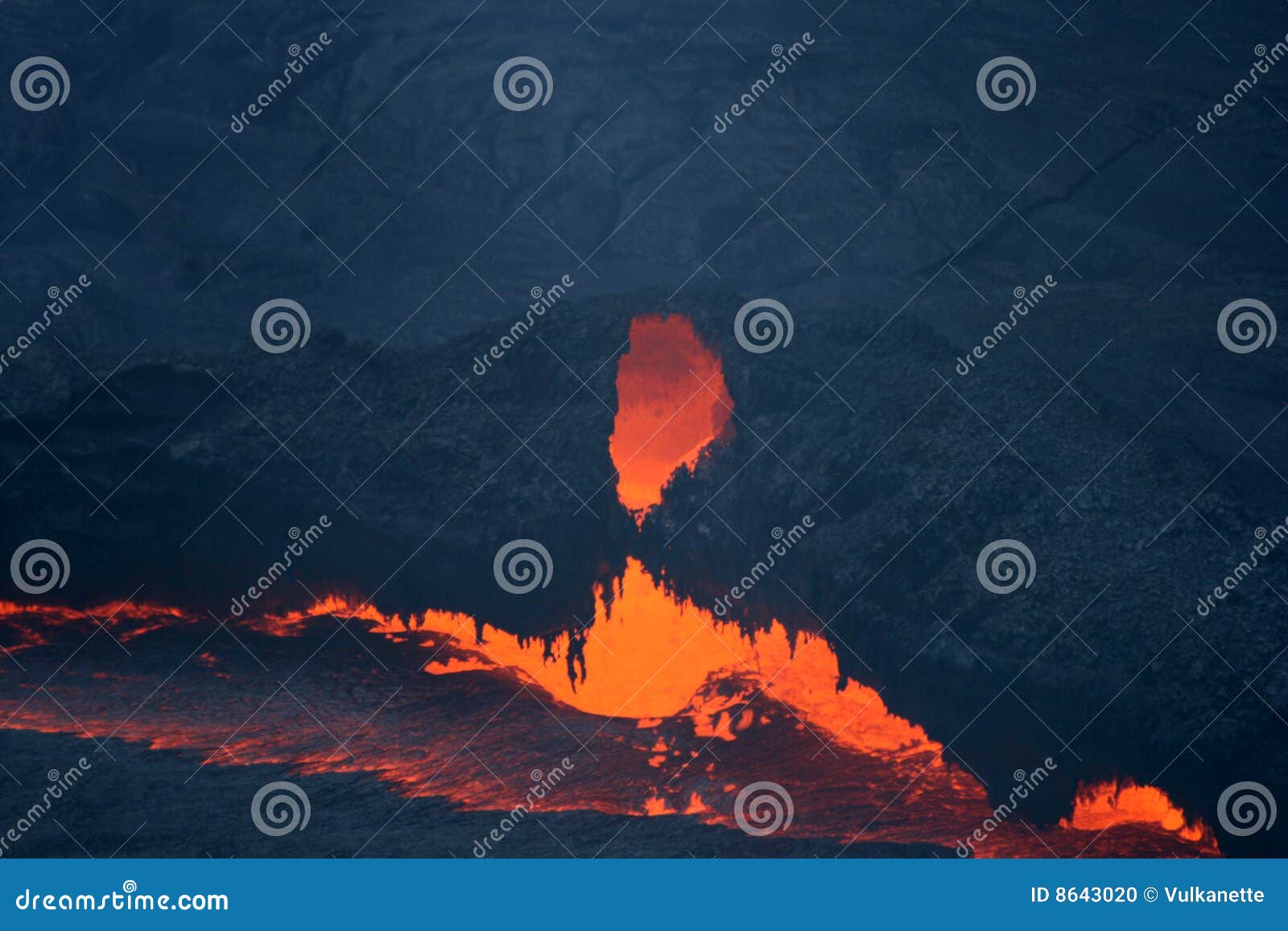 Lava cave stock photo. Image of lake, volcano, lava, embers - 8643020