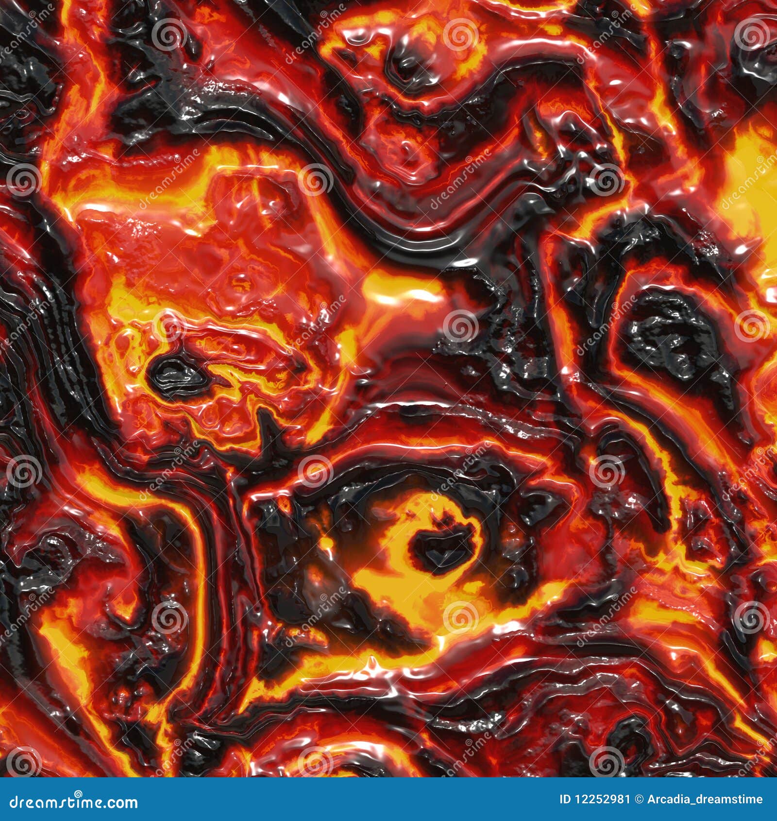 Lava derretida imagem de stock. Imagem de lava, crosta - 12252981