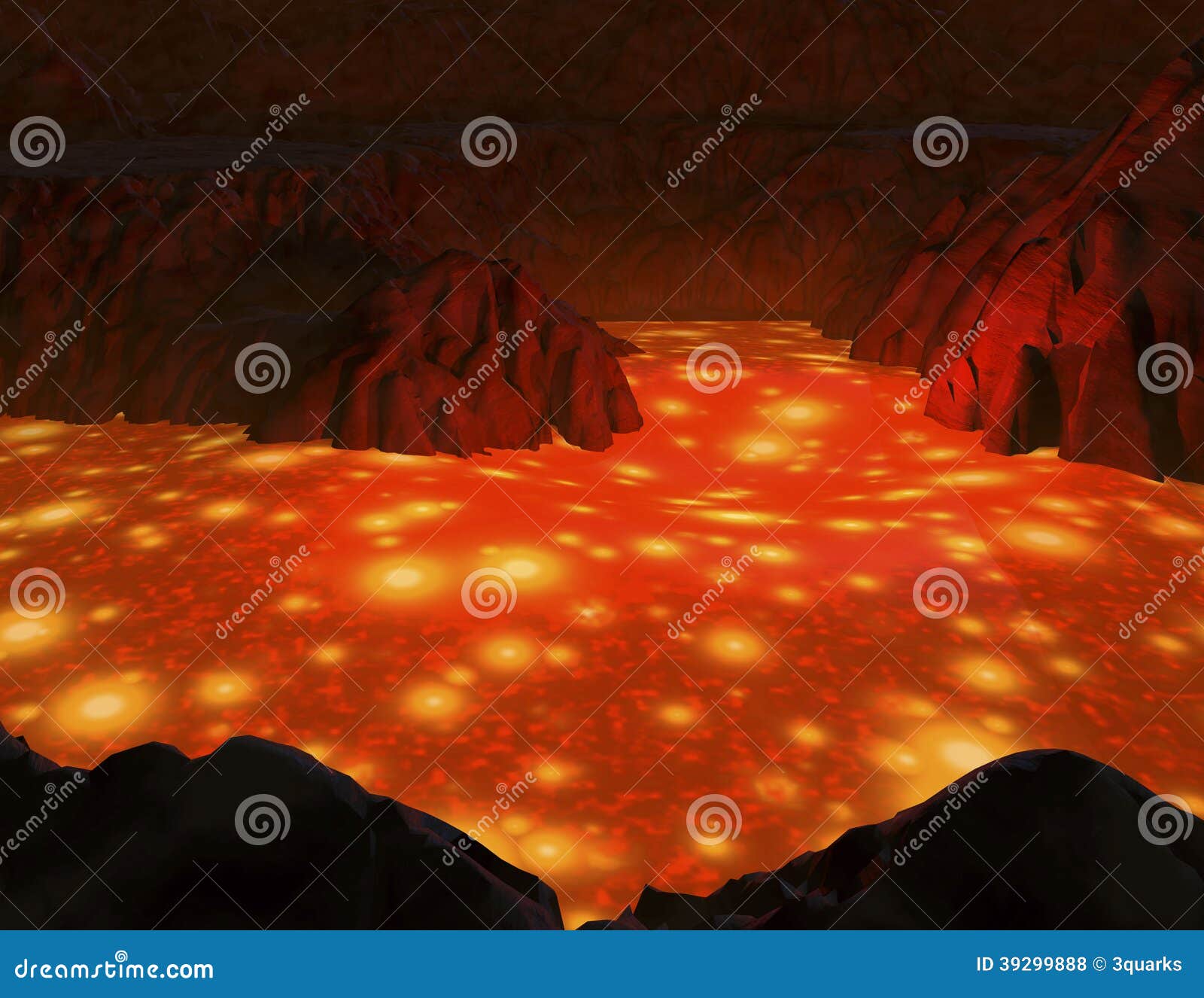 Lava stock illustration. Illustration of rendering, digital - 39299888