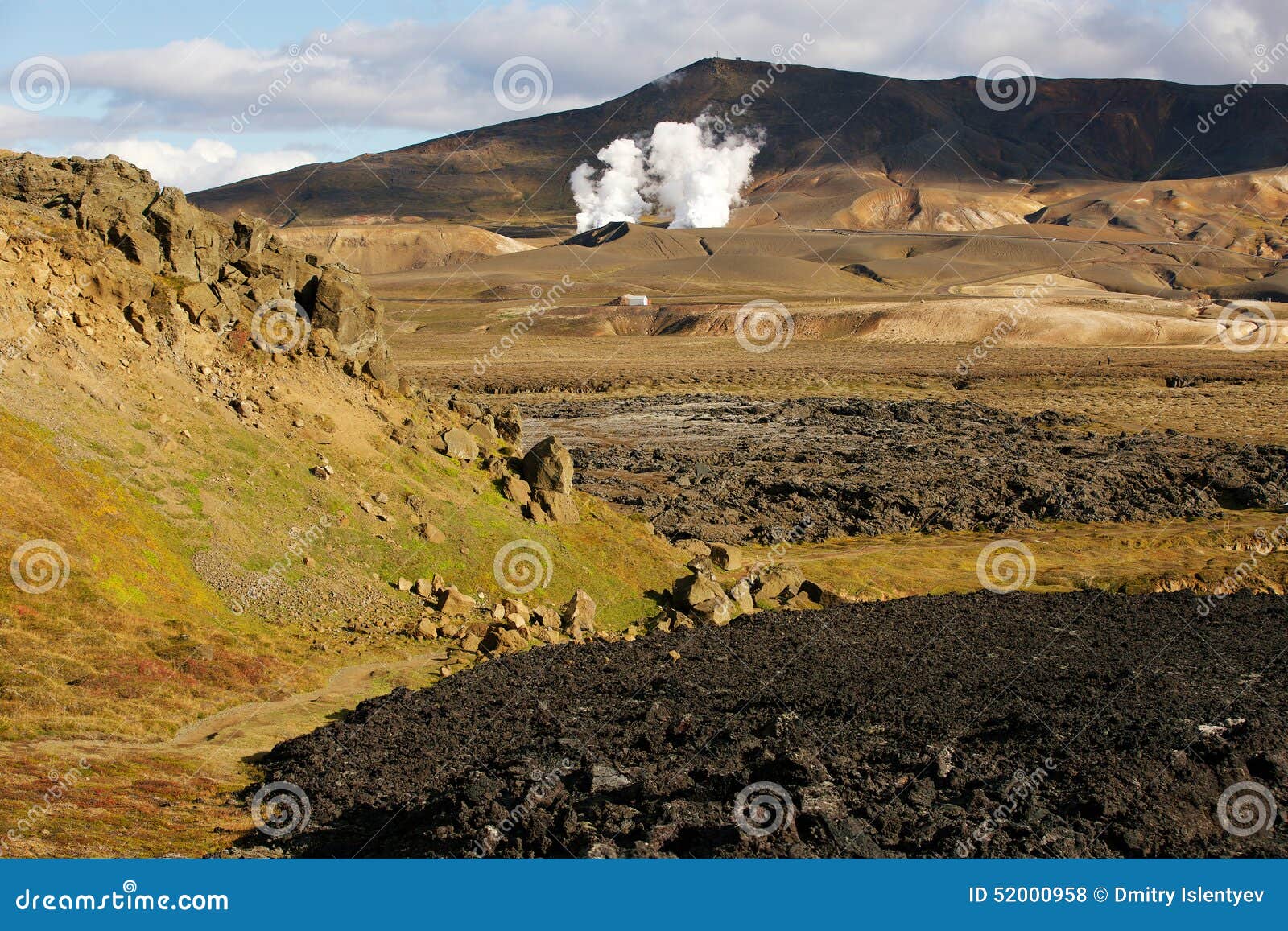 Lava field stock photo. Image of geology, caldera, grey - 52000958