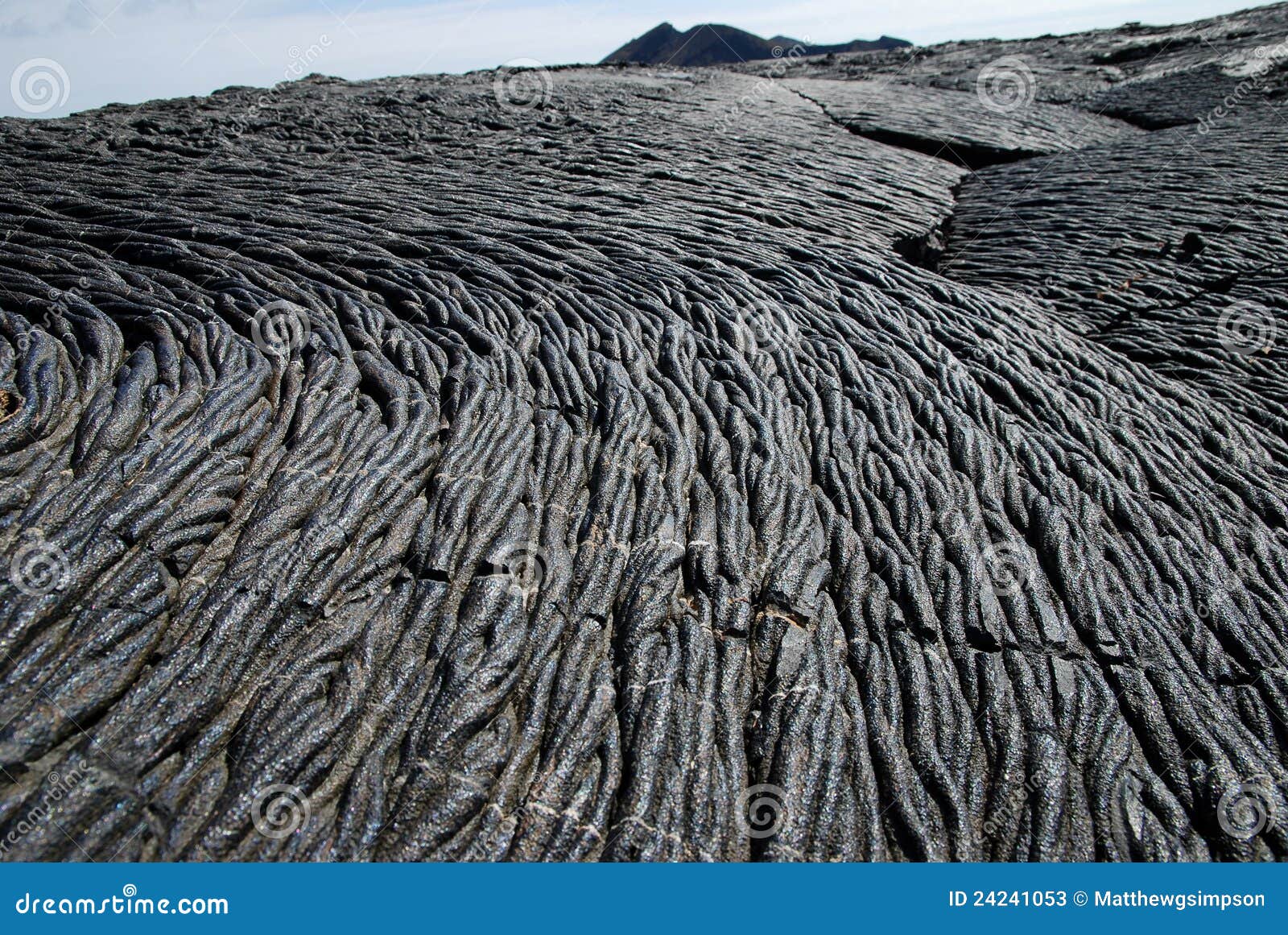 Lava Fields on Galapagos Islands Stock Image - Image of black, lava ...