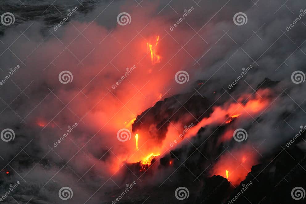 Lava flow 1 stock image. Image of flow, drip, orange, glow - 219413