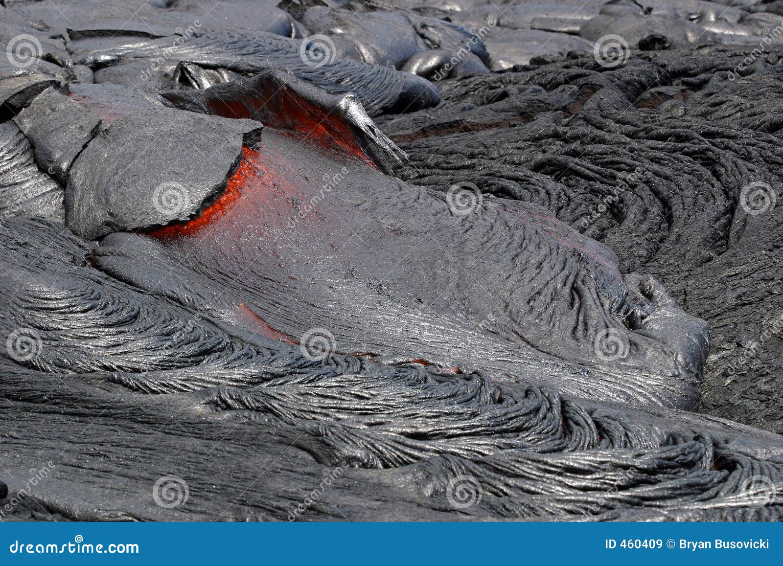 Lava Flow stock image. Image of glowing, park, burning - 460409