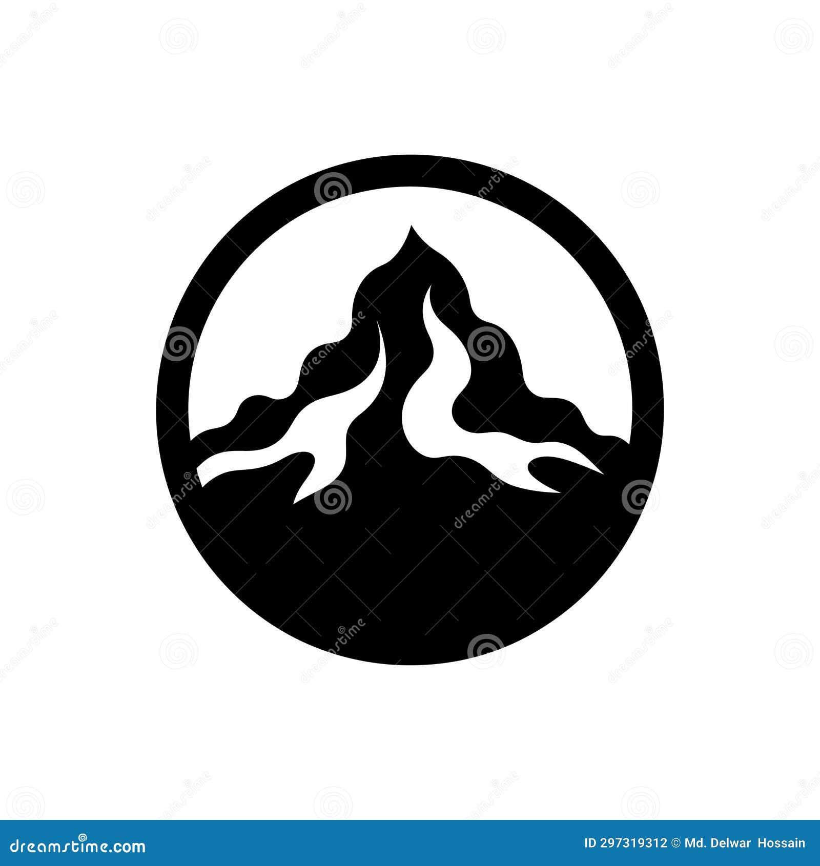 Lava Flow Icon - Simple Vector Illustration Stock Vector - Illustration ...
