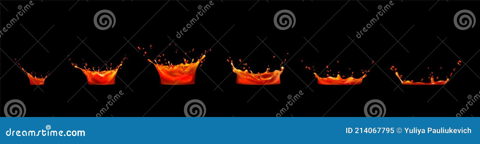 Lava, Juice Splash Sequence Animation Sprite Sheet Stock Vector ...