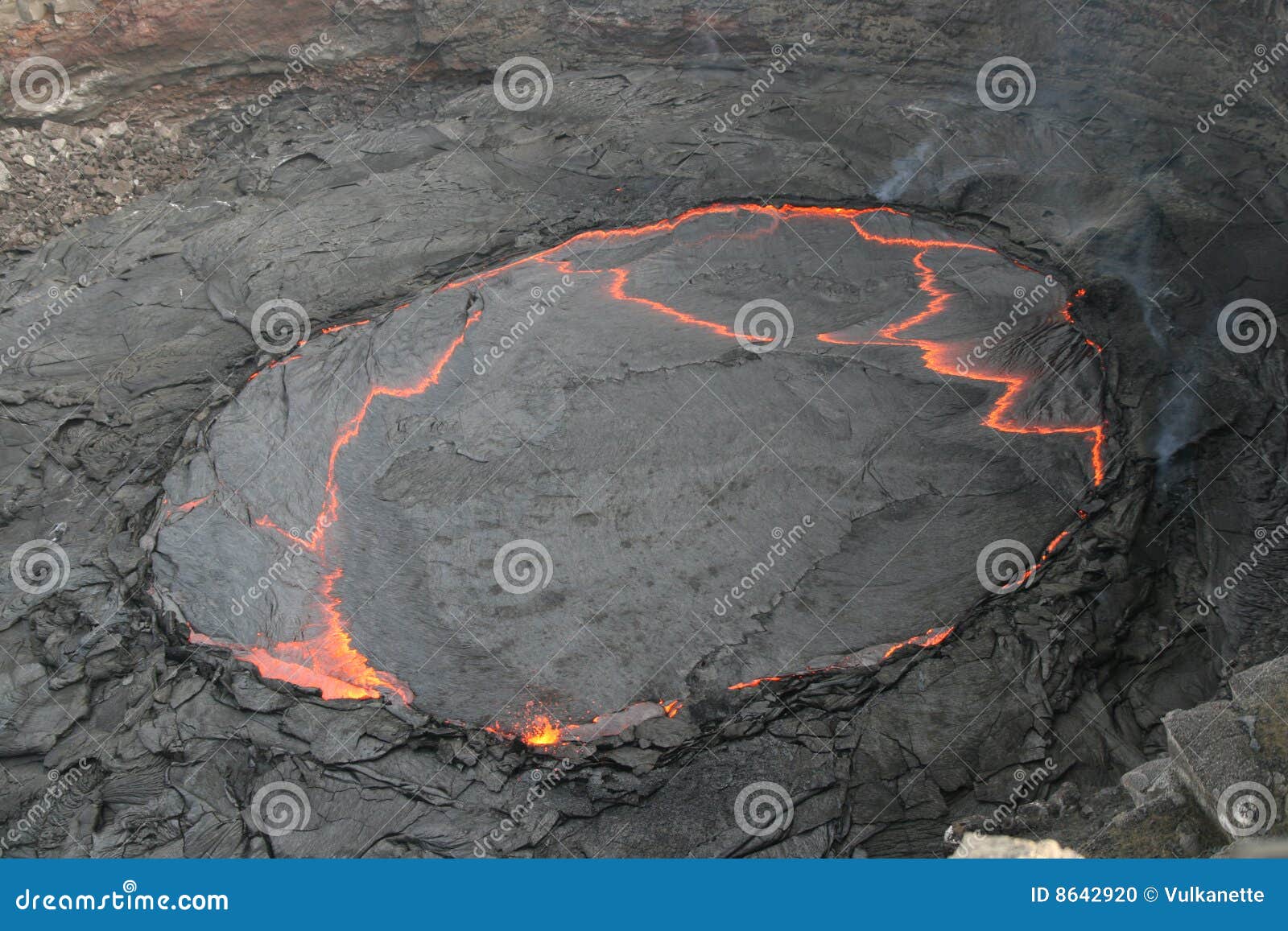 The lava lake stock photo. Image of surface, cinders, erupting - 8642920