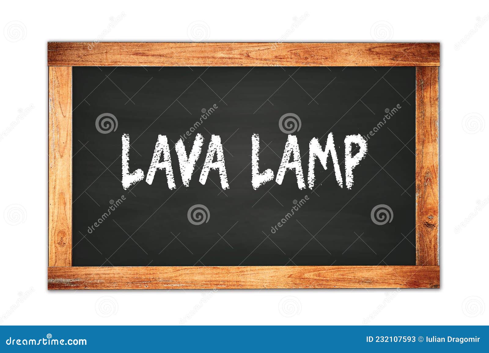 LAVA LAMP Text Written on Wooden Frame School Blackboard Stock ...